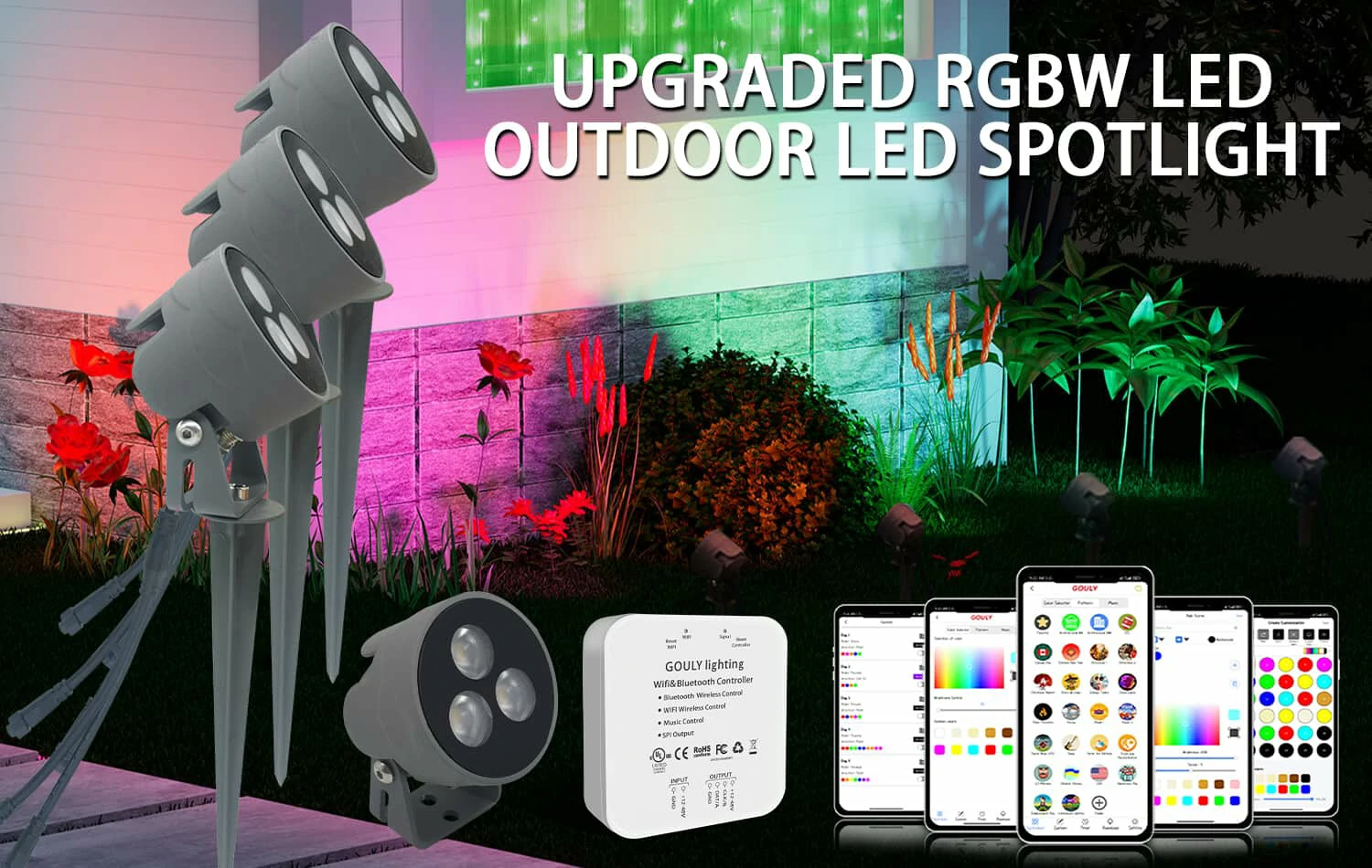 Beautify Outdoor Space: 12V 24V Aluminum Colorful Led Garden Light